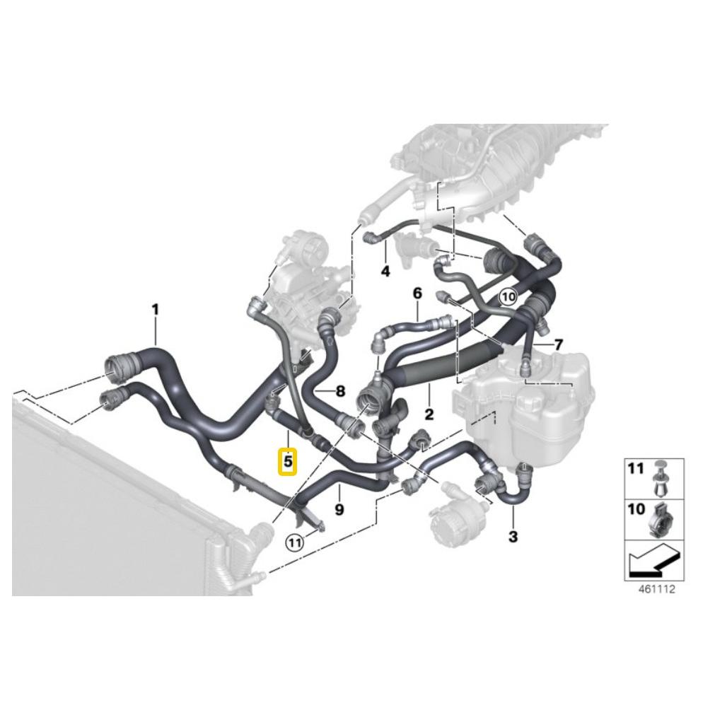 17128616914 | Manguera de radiador GRG-ALTERNATIVA | - SAFE REFACCIONES