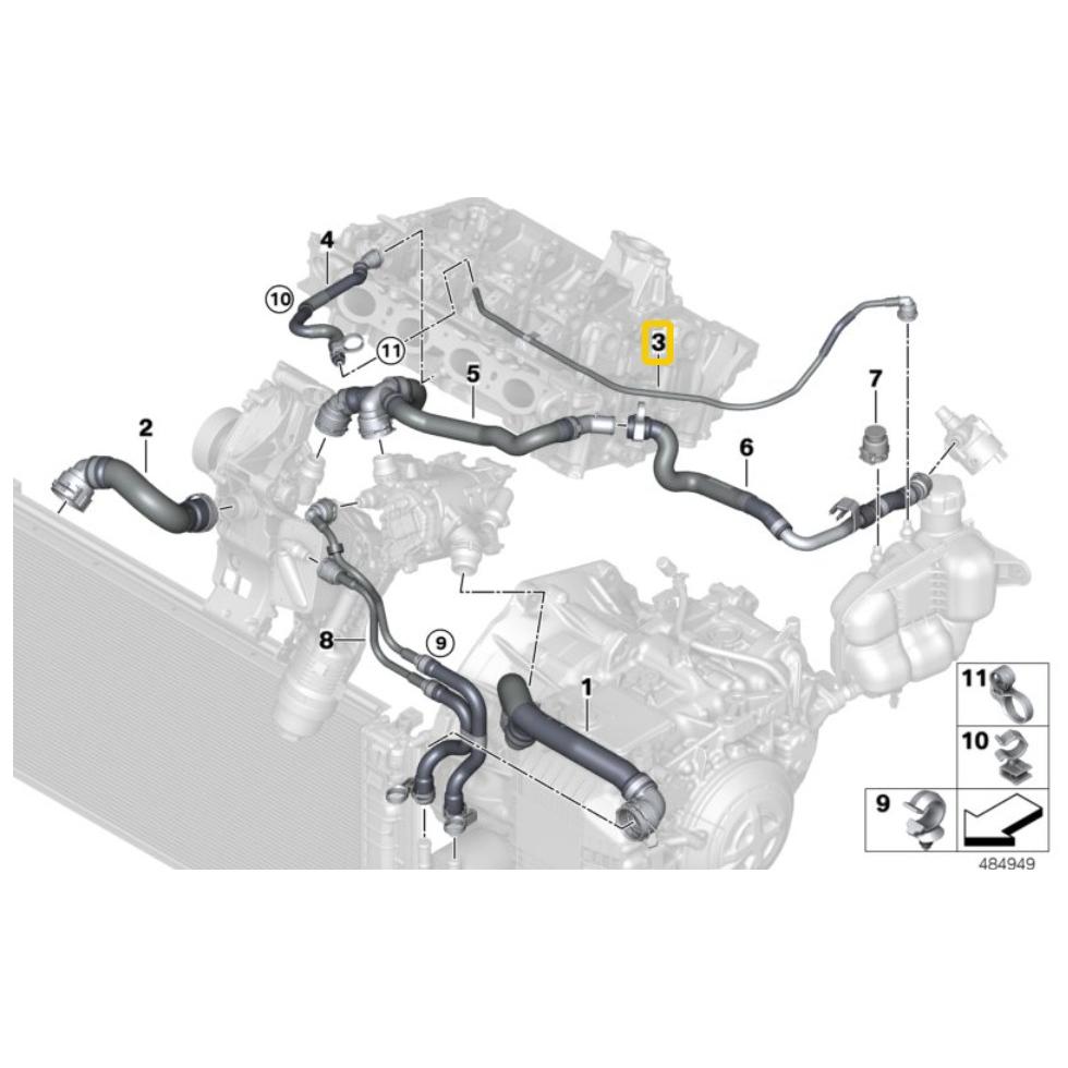 17128658483 | Manguera del deposito de anticongelante XUZ-ALTERNATIVA ...