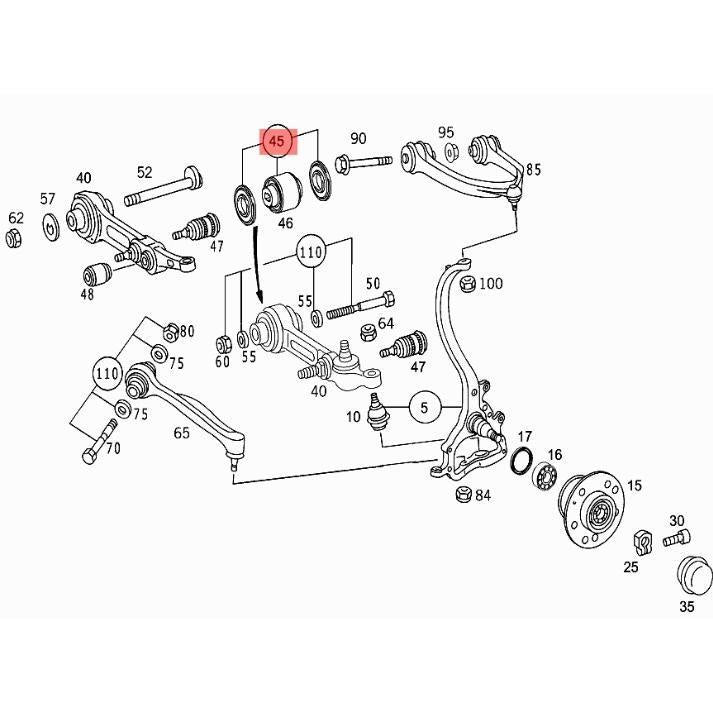 2203309107 | Buje de brazo inferior delantero bilateral gsp | – SAFE ...