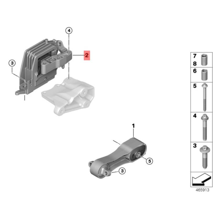 22118835572 | Soporte de motor derecho borsehung | – SAFE REFACCIONES