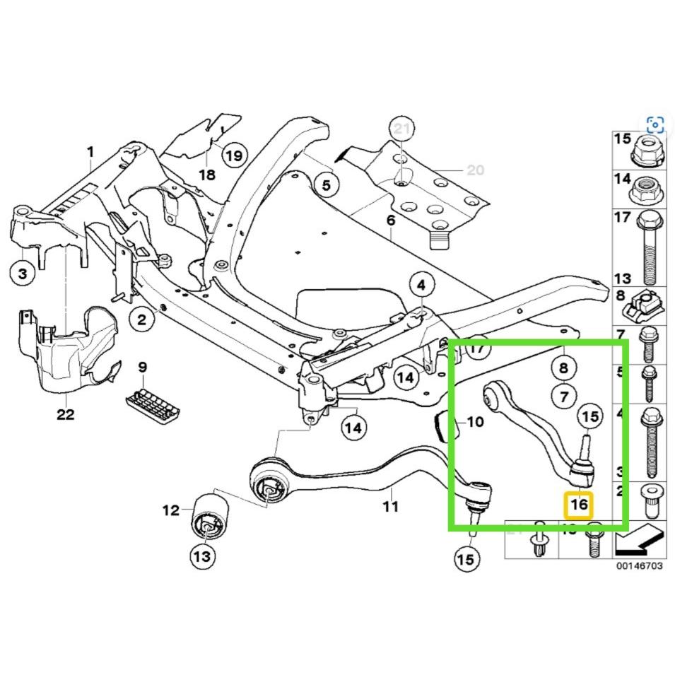 31126777939 | Brazo inferior delantero izquierdo gsp | – SAFE REFACCIONES