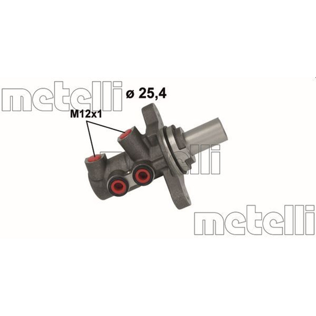 34336851095 | Cilindro maestro de freno METELLI | – SAFE REFACCIONES