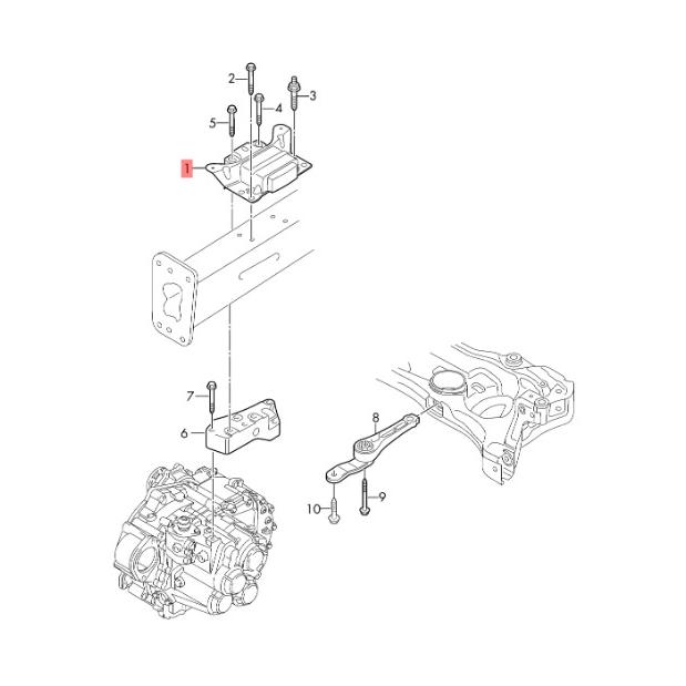 5QA199555C | Soporte de motor BORSEHUNG | – SAFE REFACCIONES