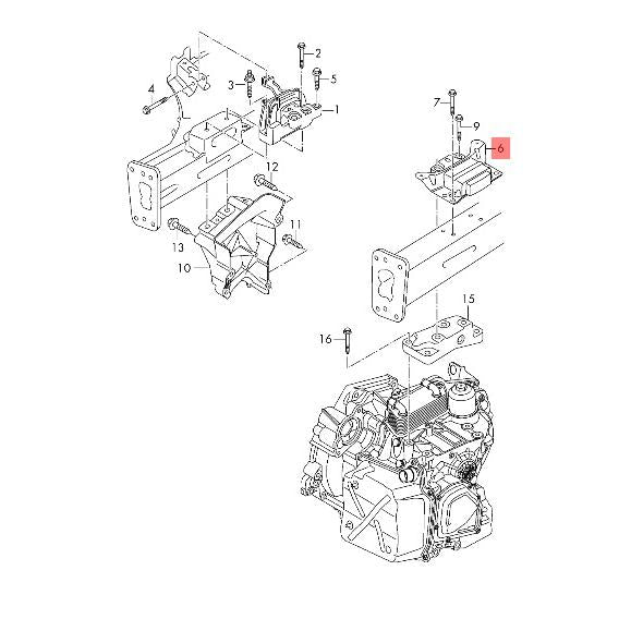 5QA199555C | Soporte de motor izquierdo gsp | – SAFE REFACCIONES