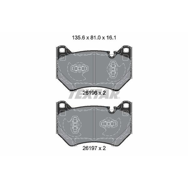 80A698151B | Balatas de freno delanteras TEXTAR | – SAFE REFACCIONES