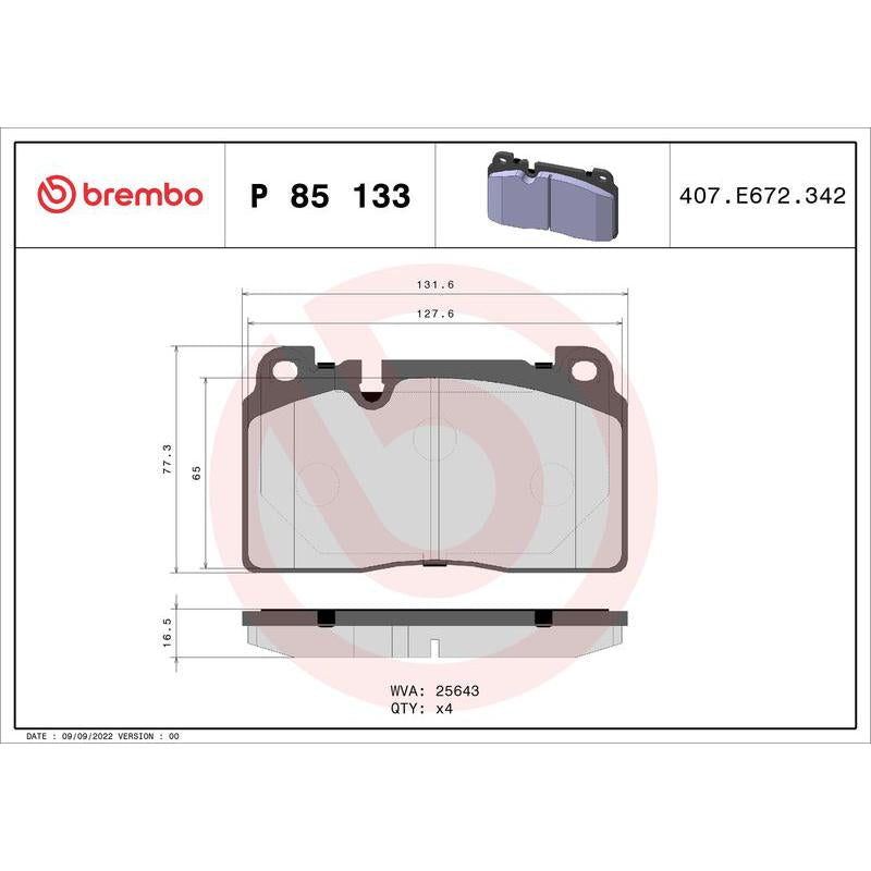 8R0698151AB | Balatas de freno ceramicas delanteras BREMBO | – SAFE ...