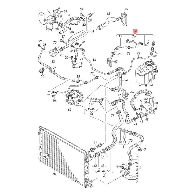 8W0121081AN | Manguera de refrigerante VIKA | – SAFE REFACCIONES